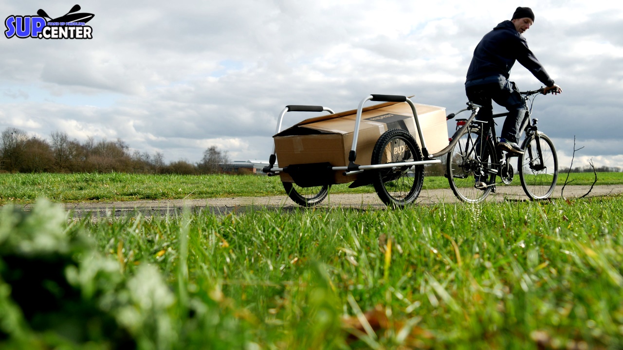 reacha - Einer der BESTEN Fahrradanhänger zum Transport von SUP-Boards ...