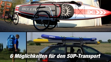 6 Möglichkeiten ein SUP-Board zu transportieren - SUP Center