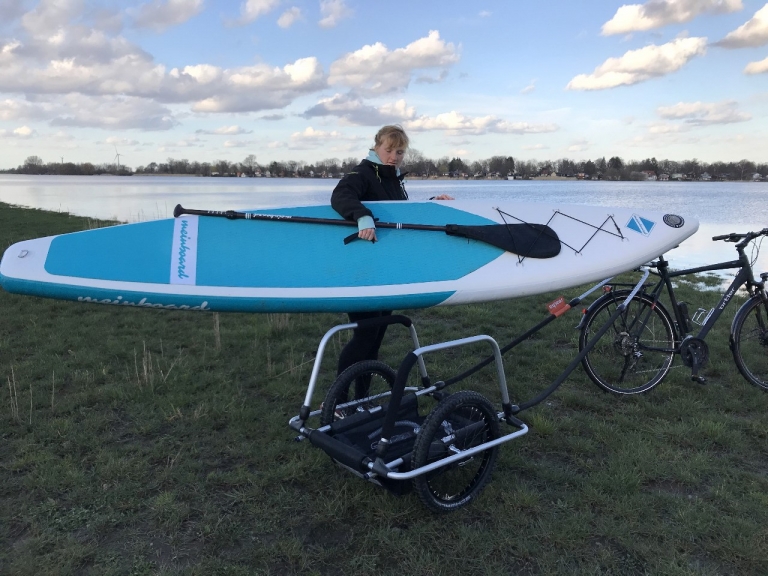 reacha im Test - Einer der BESTEN Fahrradanhänger für Stand-Up Paddler ...
