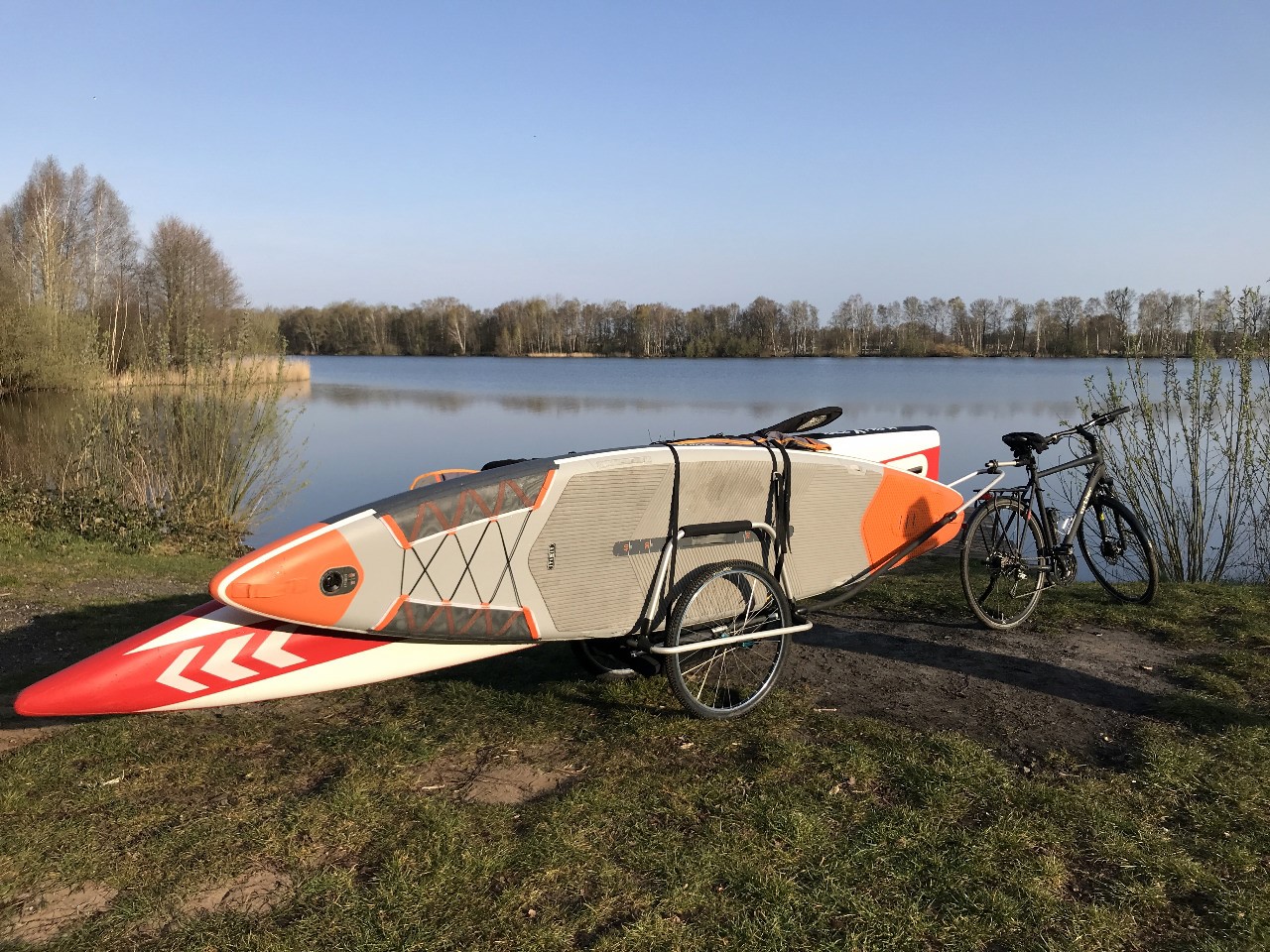 reacha im Test - Einer der BESTEN Fahrradanhänger für Stand-Up Paddler ...