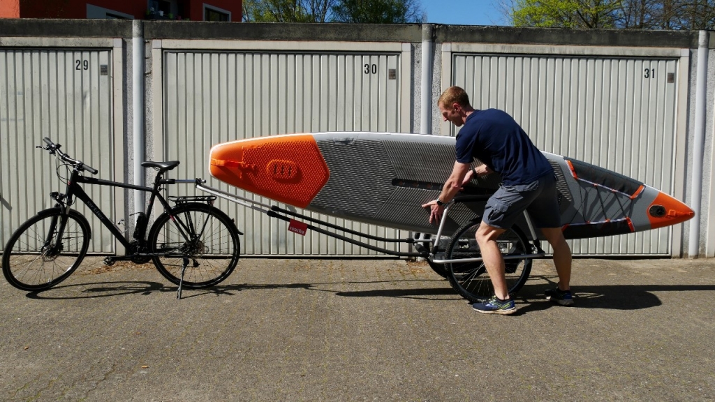 reacha im Test - Einer der BESTEN Fahrradanhänger für Stand-Up Paddler ...