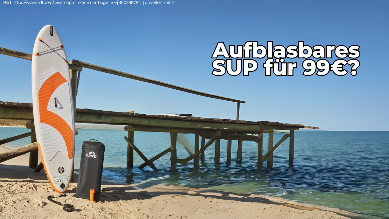 Lidl SUP-Board (Crivit) für 99€? - Das bekommst du! - Meine Meinung ...